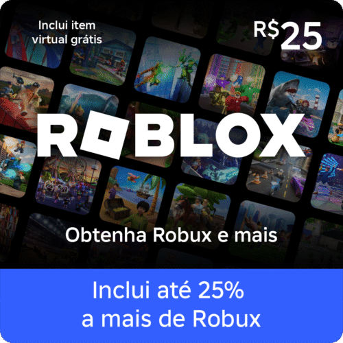 Roblox Gift Card R$25 - Robux | Entrega digital imediata