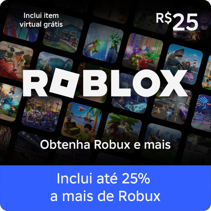 Roblox Gift Card R$100 - Robux | Entrega digital imediata