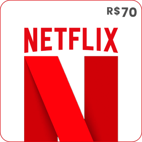 Cartão Pré-Pago Netflix 70 Reais Brasil - Código Digital