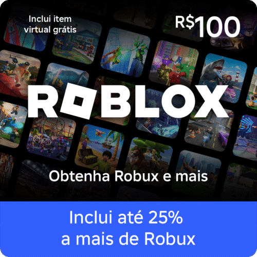Roblox Gift Card R$100 - Robux | Entrega digital imediata