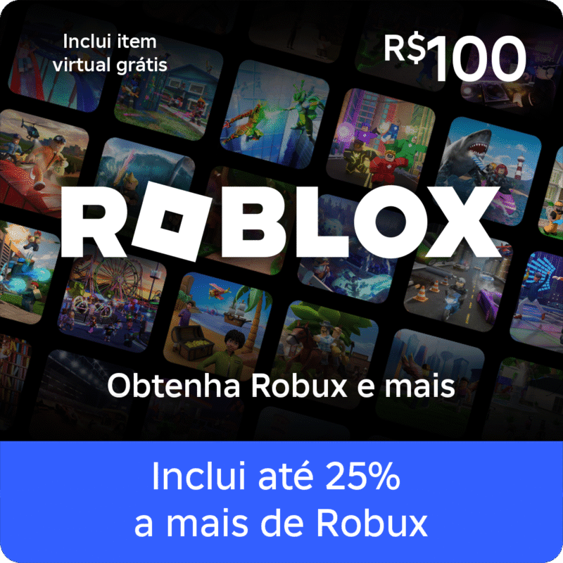Roblox Gift Card R$100 - Robux - Gift Card Pro